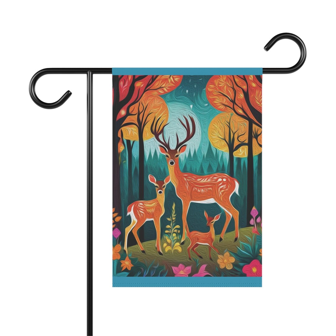 Garden & House Banner ~ Forest Deer - Etsy