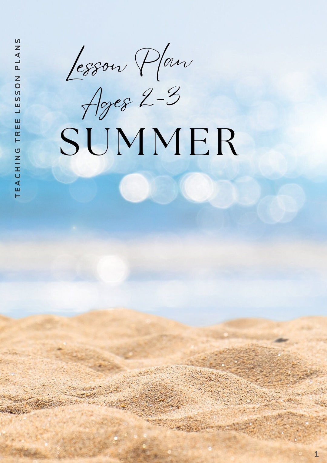 Summer Themed Lesson Plan for Ages 2-3, Homeschooling, Early Education ...