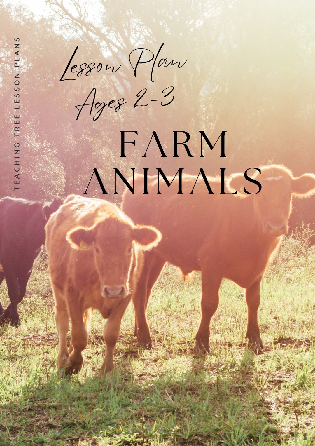 Farm Animal Themed Lesson Plan for Ages 2-3, Homeschooling, Early ...