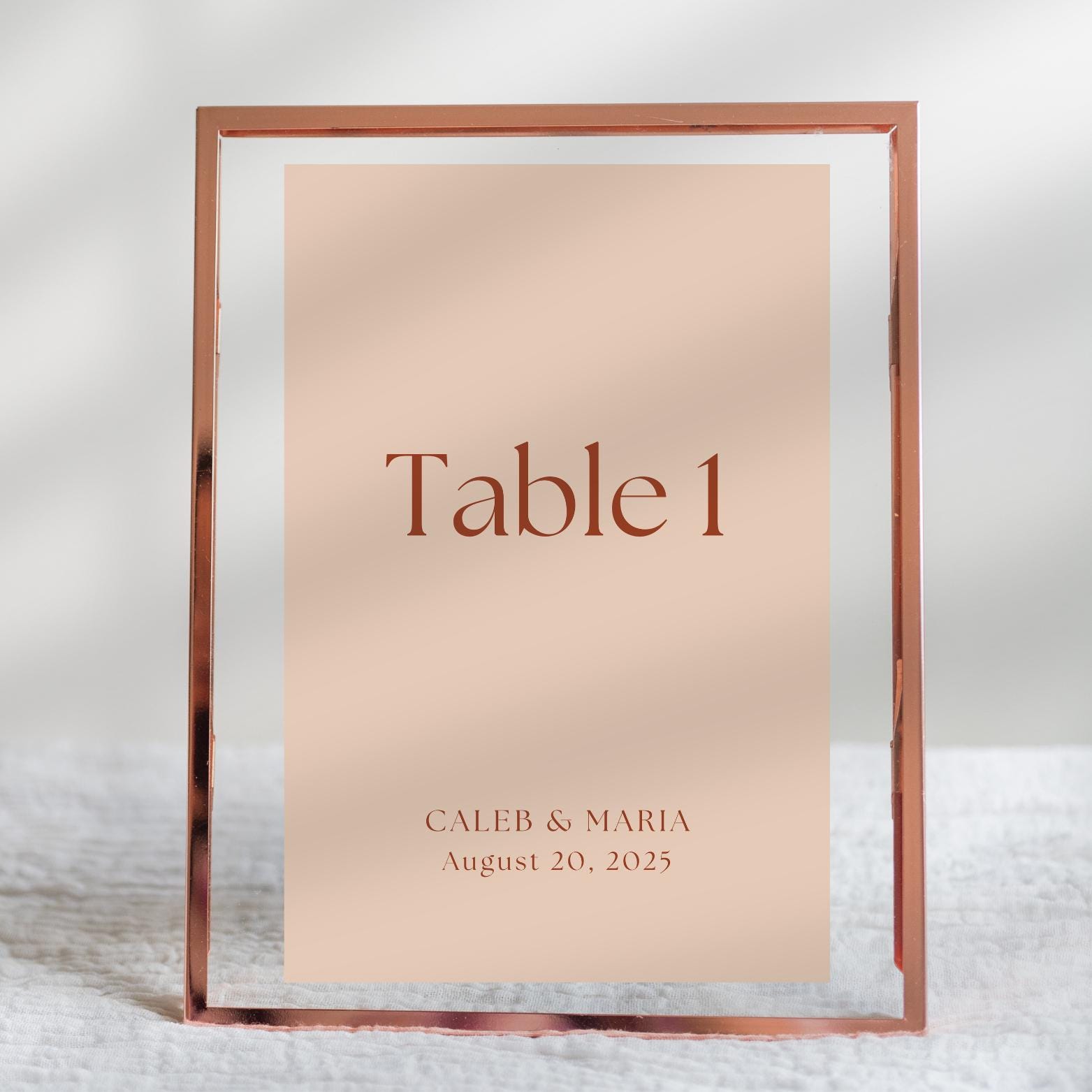 Terracotta Table Number Sign Template, Boho Wedding Table Card ...