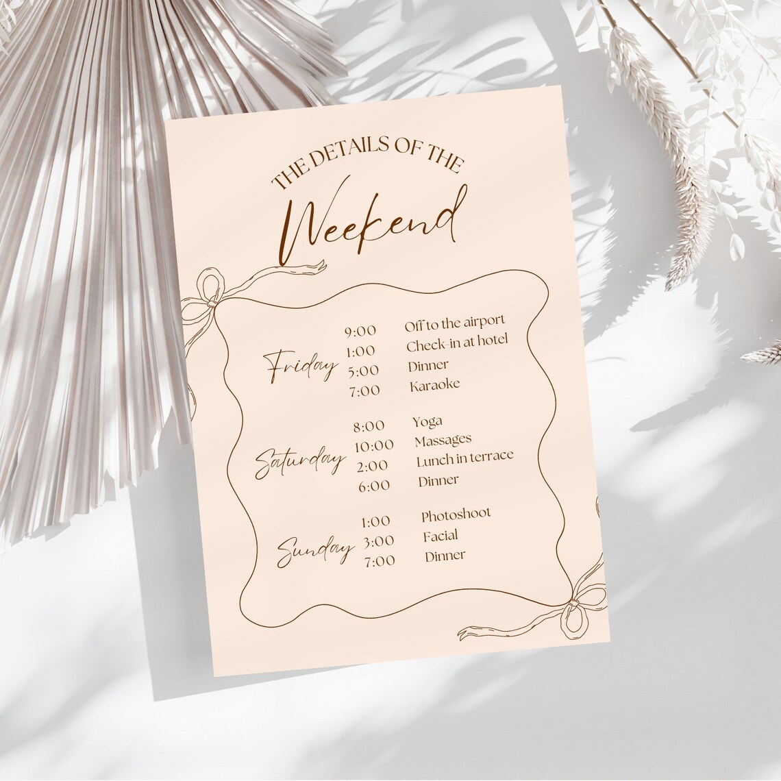 Bachelorette Weekend Invitation Template, Printable Hen Party Canva ...