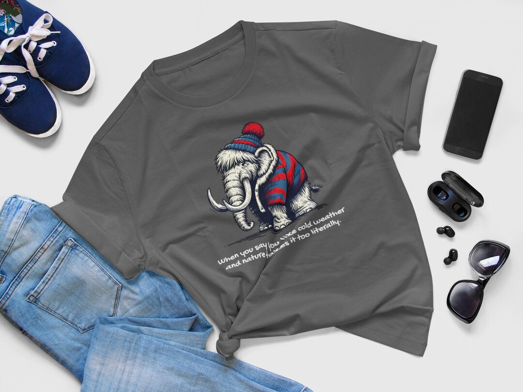 Mammoth T-shirt. Mammoth Gift. Prehistoric T-shirt. Ice Age Shirt ...