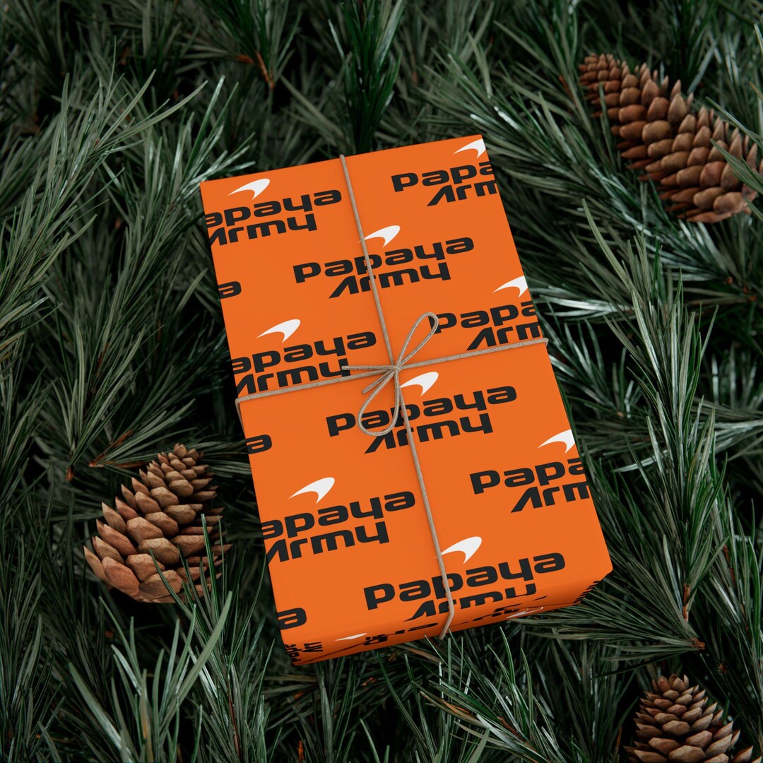 Papaya Army - F1 Gift Wrap Paper / Mclaren Fan Gift Sheet / GWP009 - Etsy