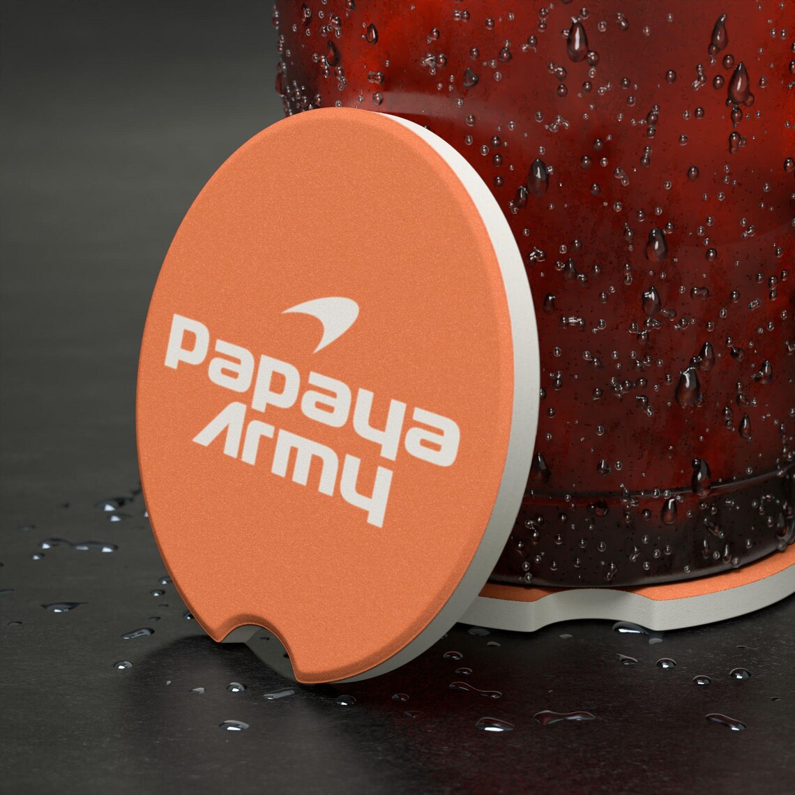 Papaya Army - F1 Soapstone Car Coaster / Mclaren Fan Vehicle Interior ...
