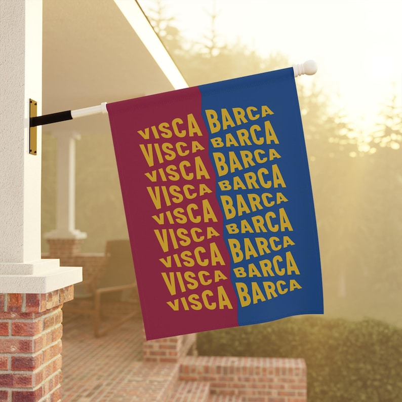 Visca Barca Flag / FC Barcelona Fan Garden & House Banner / Blaugrana ...