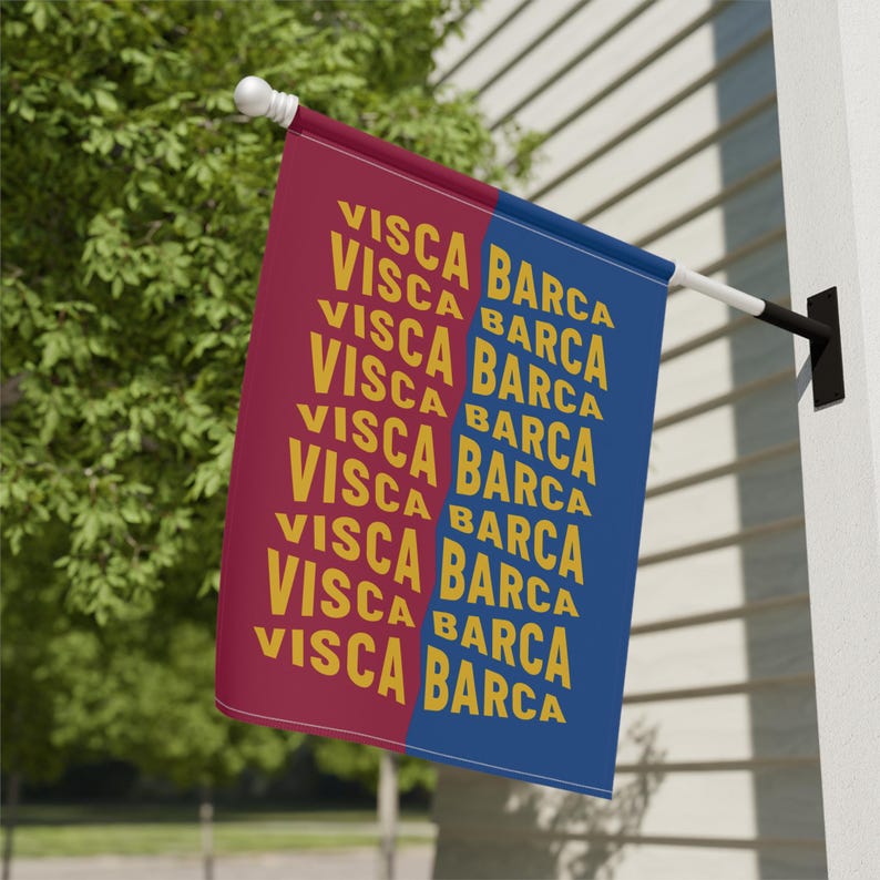 Visca Barca Flag / FC Barcelona Fan Garden & House Banner / Blaugrana ...