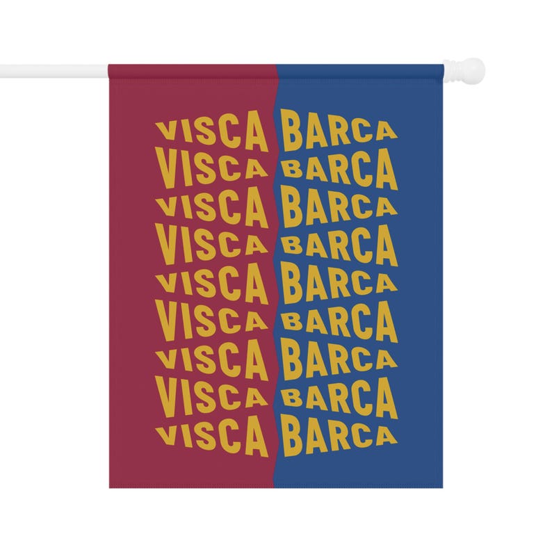 Visca Barca Flag / FC Barcelona Fan Garden & House Banner / Blaugrana ...