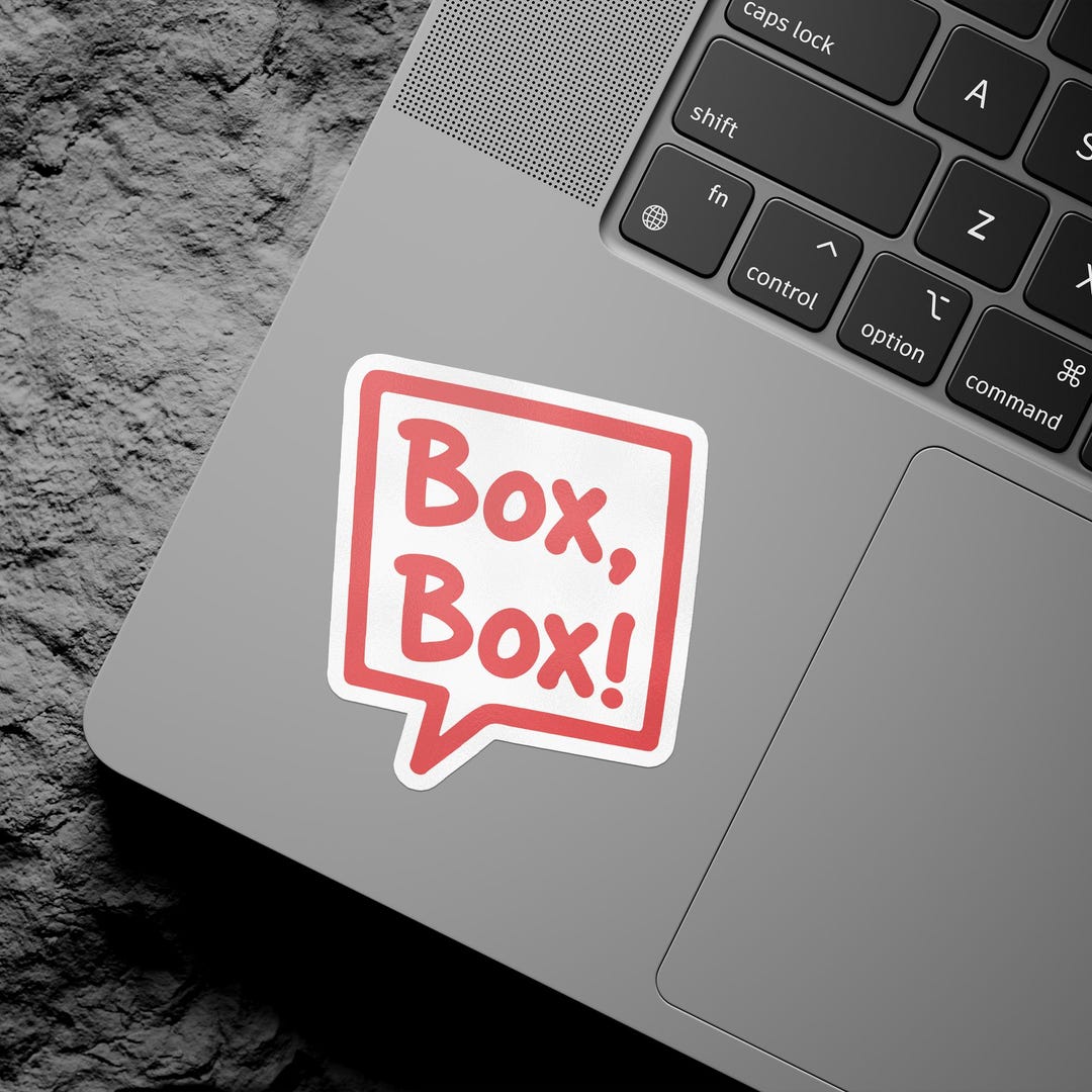 Box, Box! - F1 Kiss-cut Vinyl Decal(sticker) / KCVD009 - Etsy