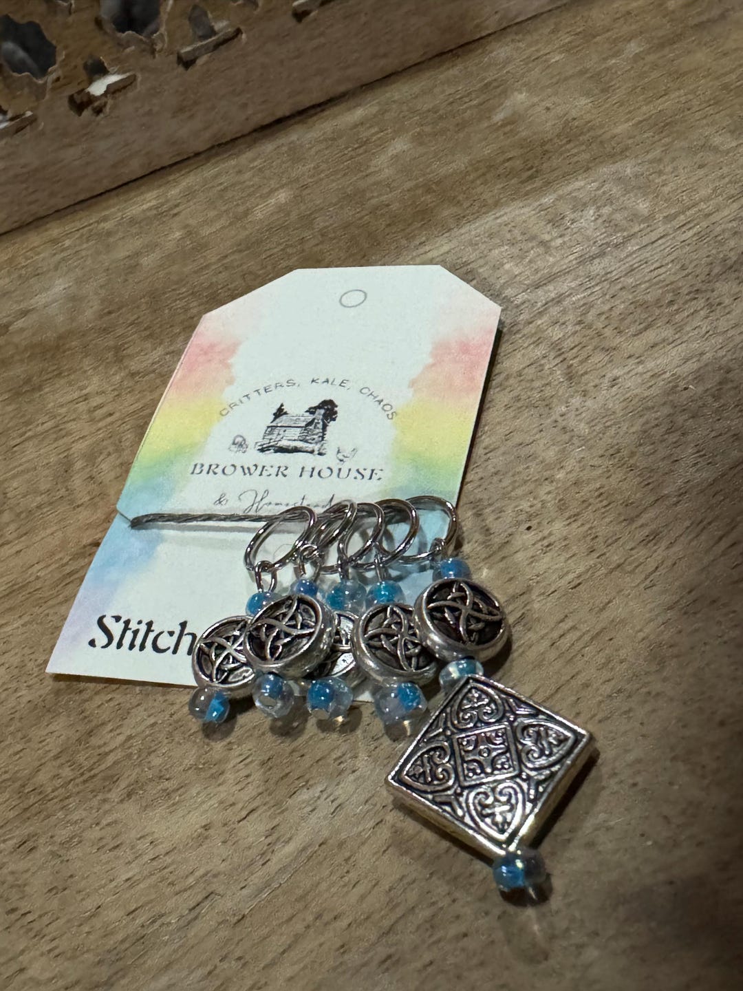 Knitting Stitch Markers/ Beaded Stitch Keepers - Etsy