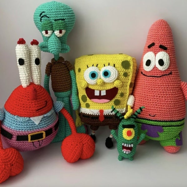 Spongebob Patrick Crochet - Etsy UK