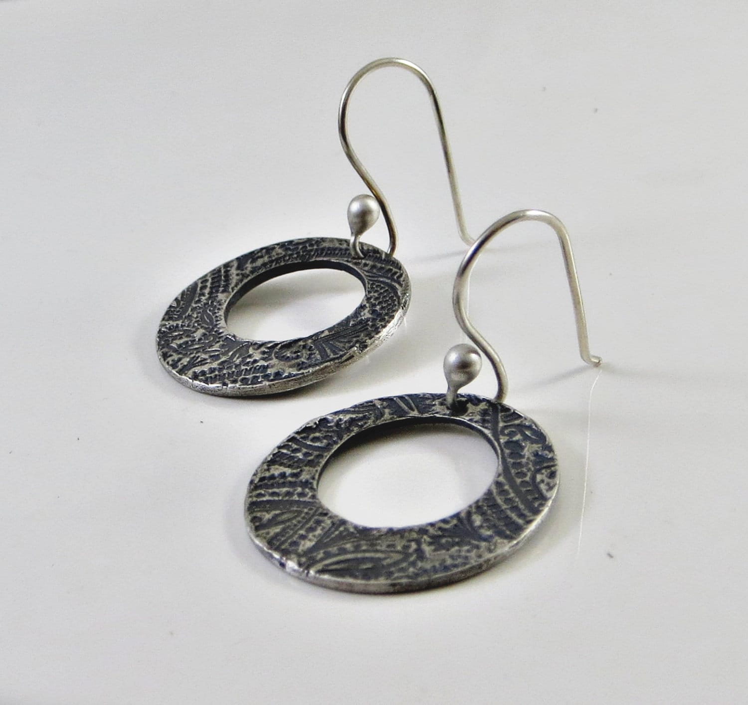 PMC Silver Hoop Earrings Eco Friendly Jewelry Sterling Silver | Etsy