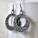 PMC Silver Hoop Earrings Eco Friendly Jewelry Sterling Silver Earrings ...