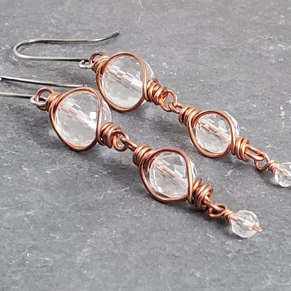 Wire Wrap Earrings - Etsy
