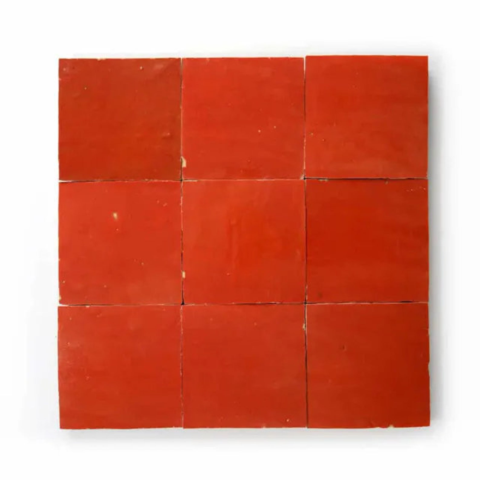 Red Zellige 4x4, Zellige Tiles From Morocco, Square 4X4, Original Tiles ...