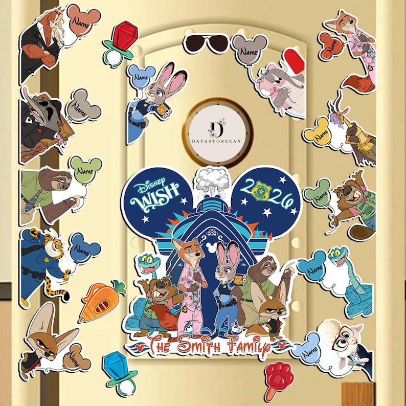 Personalized Disney Cruise Line Zootopia 2026 Magnet, Judy Hopps Nick ...
