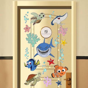 All Characters Finding Nemo Dory Magnet, Marlin Squirt Bruce Crush ...