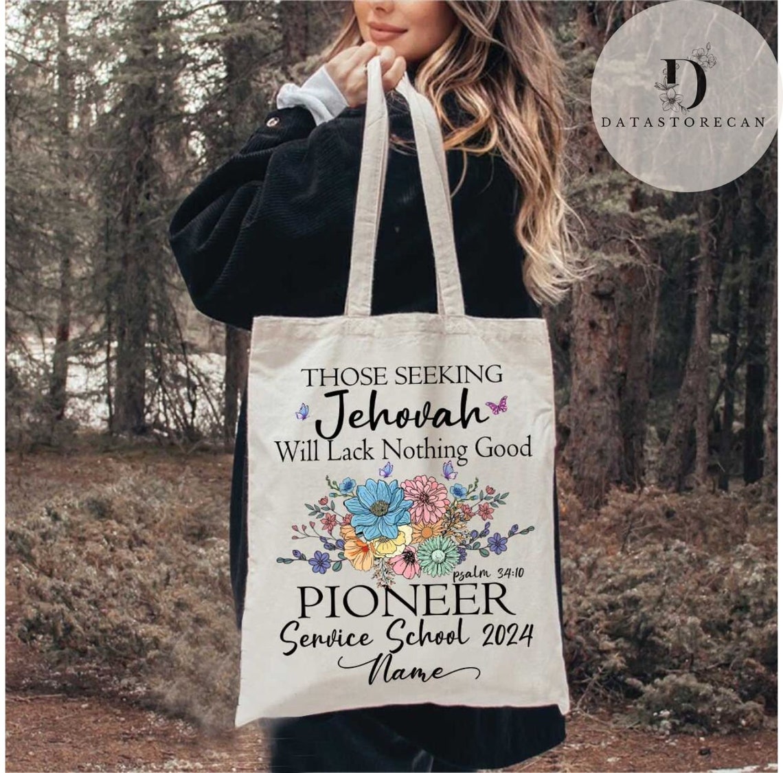 Personalized Pioneer School Tote Those Seeking Jehovah Will Lack ...