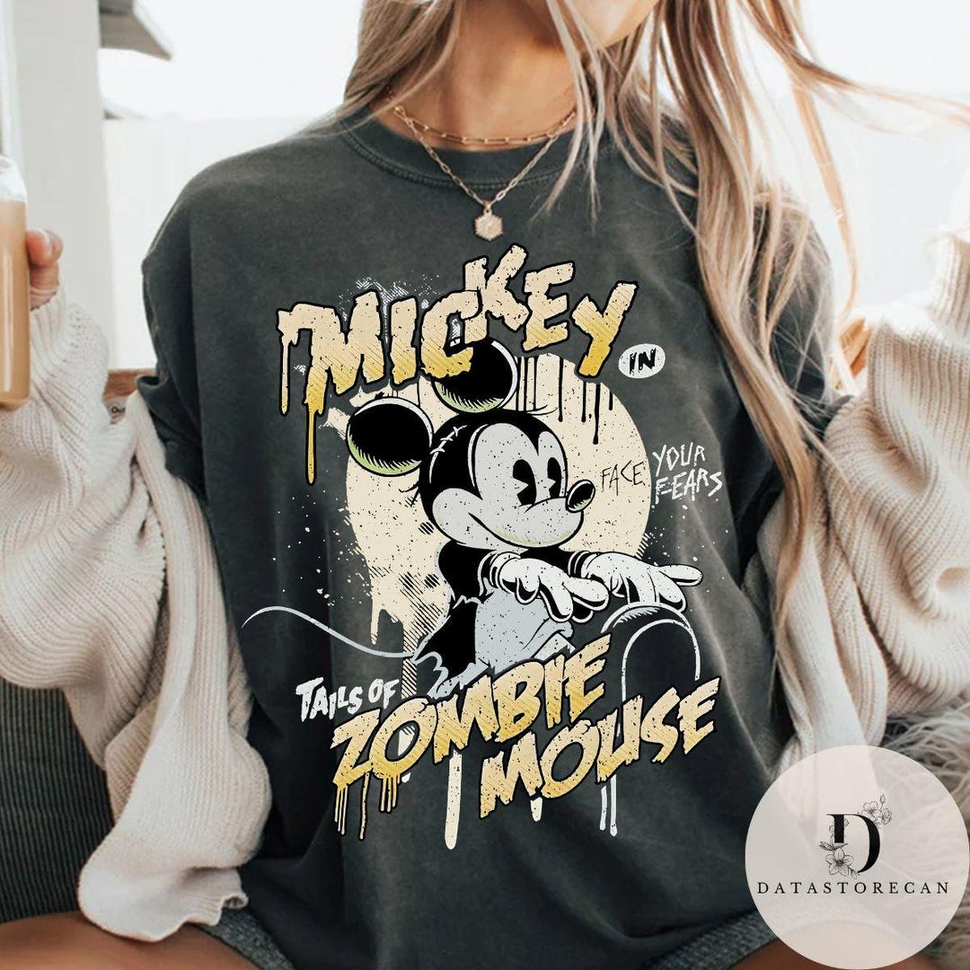 Vintage Mickey Tails of Zombie Mouse Shirt, Retro Mickey's Not so Scary ...