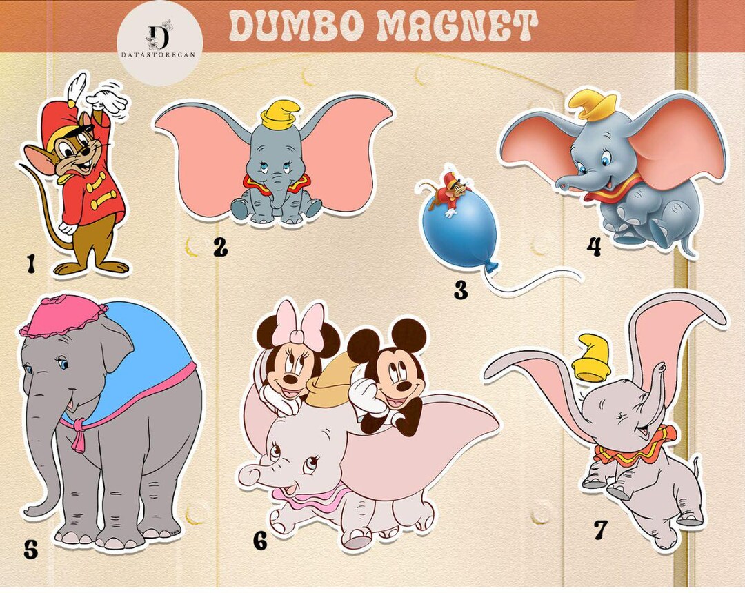 Personalized Disney Dumbo Magnet, Dumbo Timothy Mickey Minnie Cruise ...