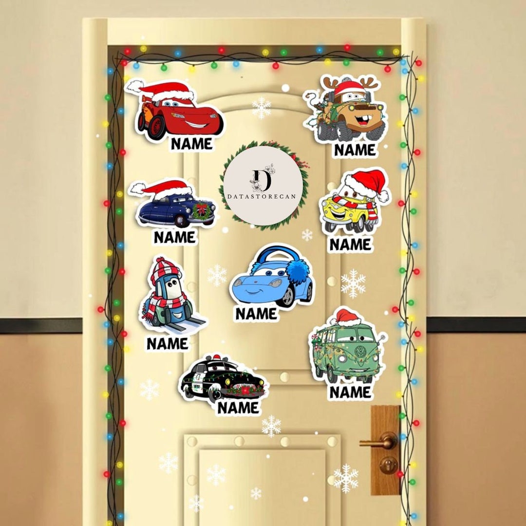 All Characters Disney Cars Christmas Magnet, Very Merrytime Christmas ...