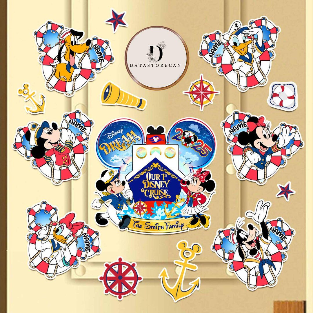 Our 1st Disney Cruise Magnet, Mickey & Friends Toy Story Princess ...