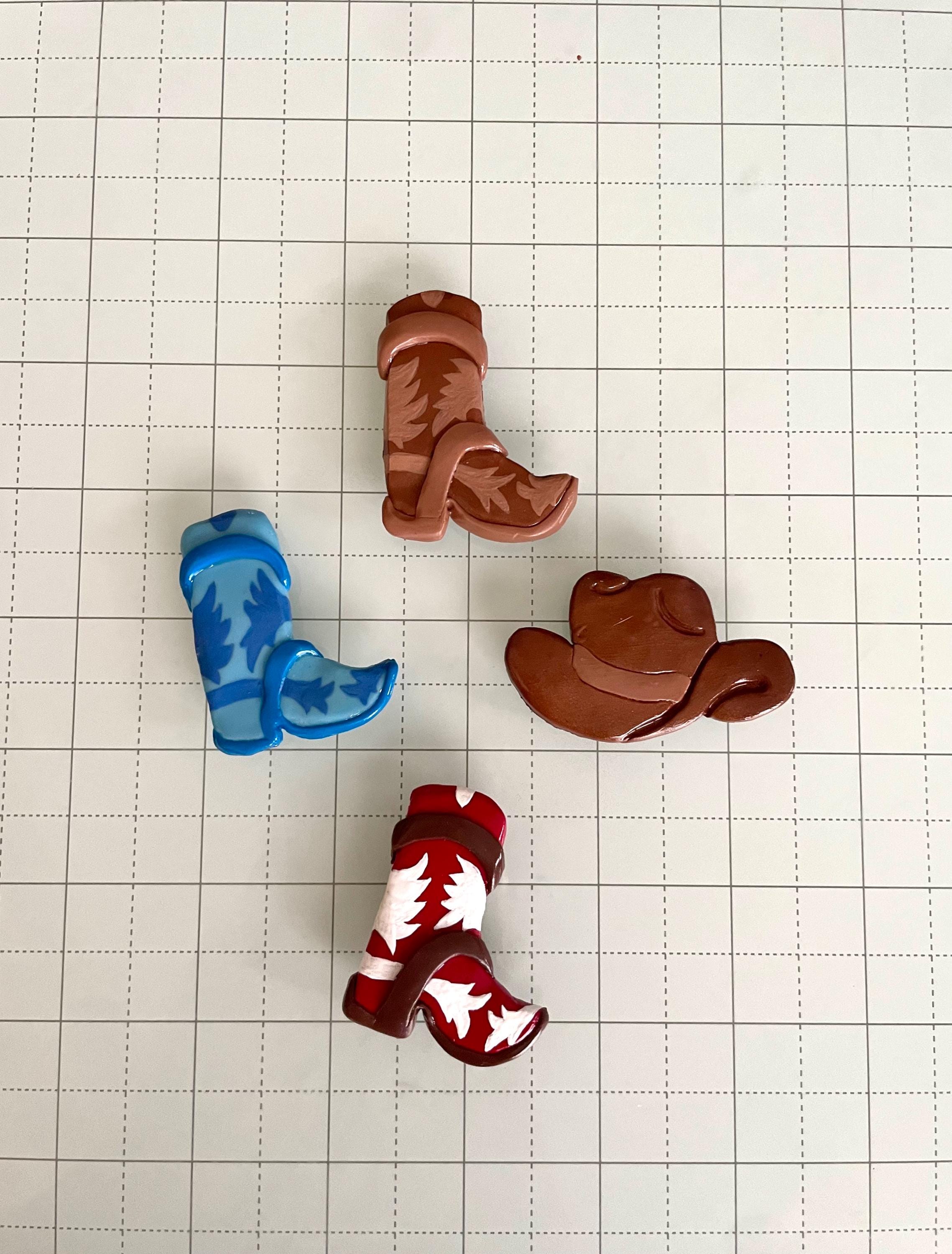 Handmade Clay Refrigerator Magnets | Custom Western Collection - Etsy