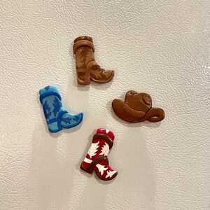 Handmade Clay Refrigerator Magnets | Custom Western Collection - Etsy