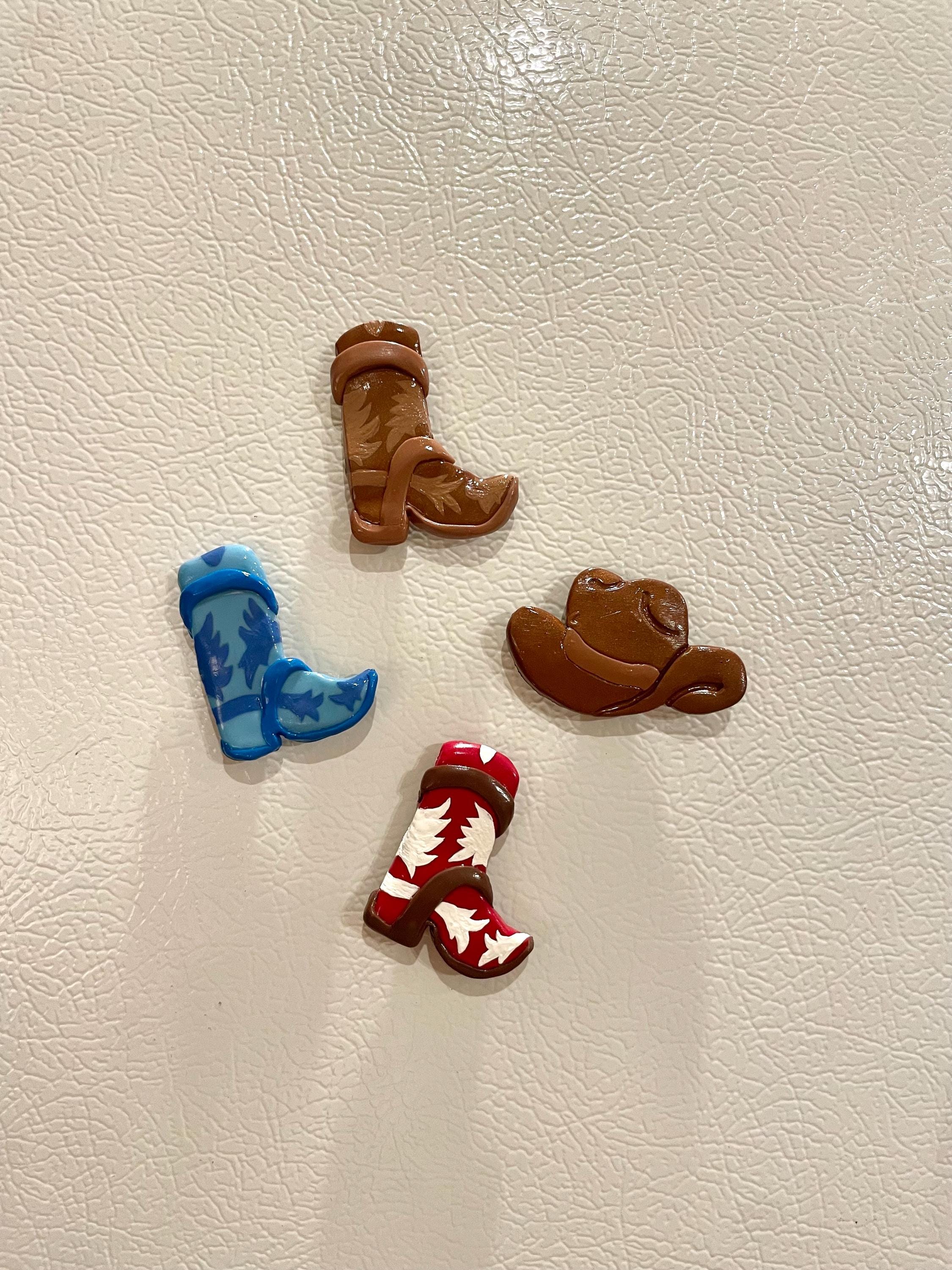 Handmade Clay Refrigerator Magnets | Custom Western Collection - Etsy