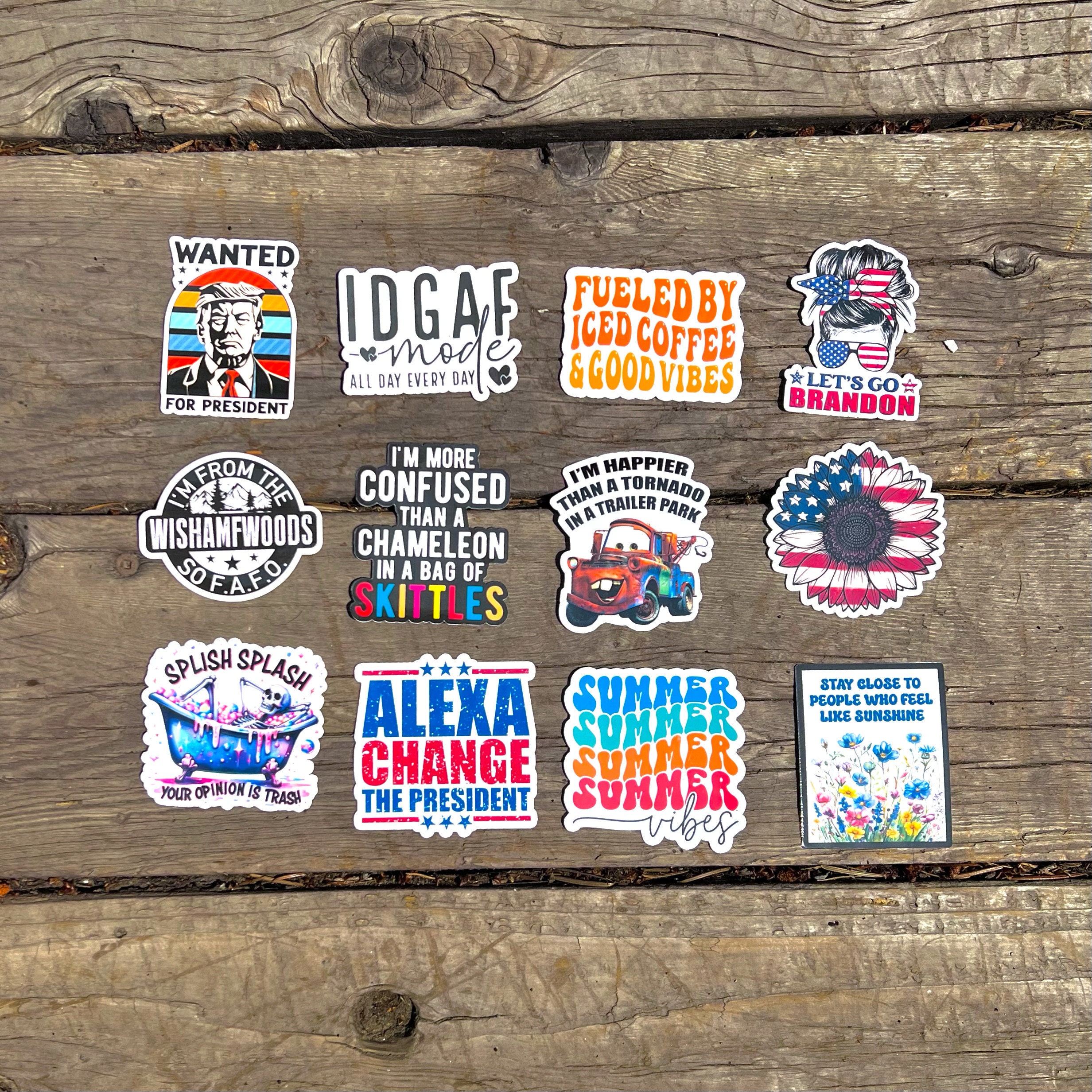 Grumpy Donkey Middle Finger Sticker - Vinyl Sticker | Decals | Water ...