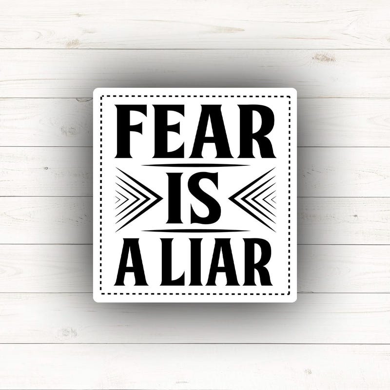 Fear is a Liar - Etsy