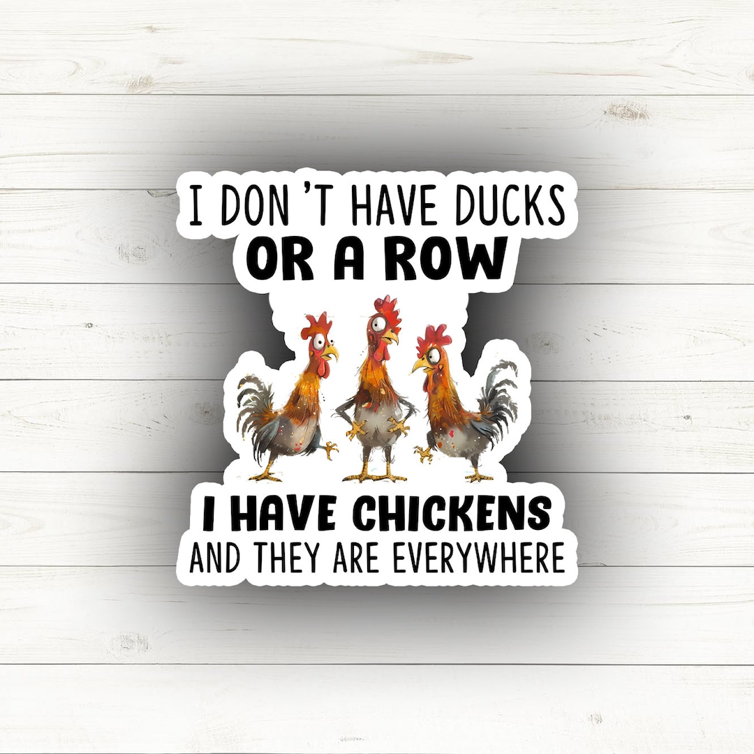 I Don't Have Ducks or A Row I Have Chickens and They Are Everywhere ...