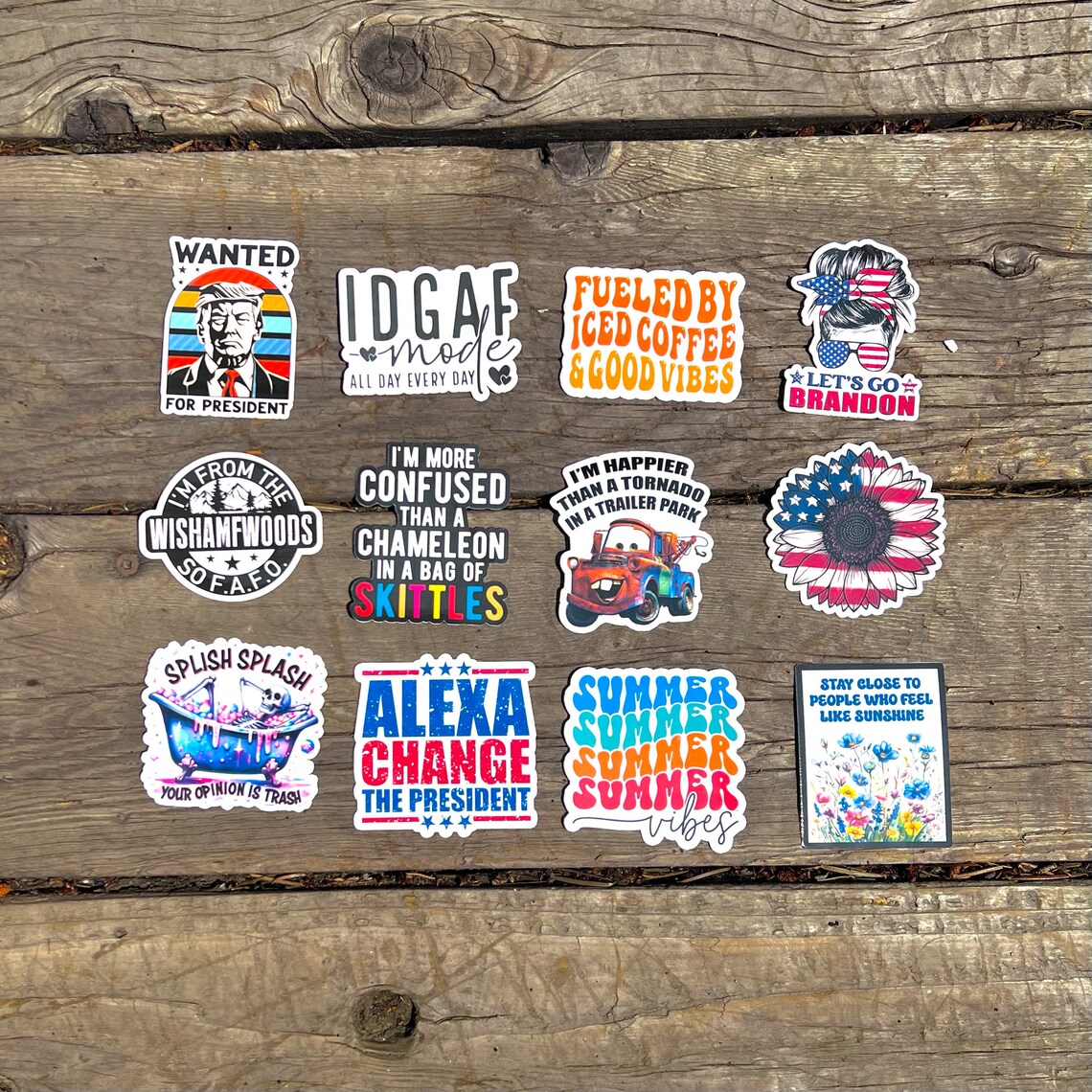 Donald Trump Double Flipping the Bird Sticker You Missed Vinyl Sticker ...