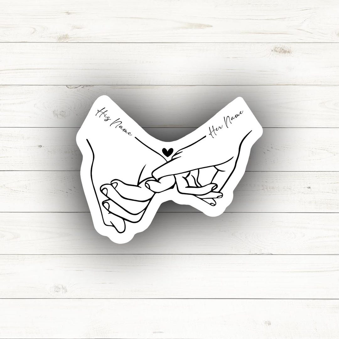 Pinky Promise Custom Name Sticker - Quote Sticker | Water Bottle ...