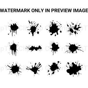 Grunge SVG Bundle Clipart, Circles Clipart, Distressed Frames, Ink ...