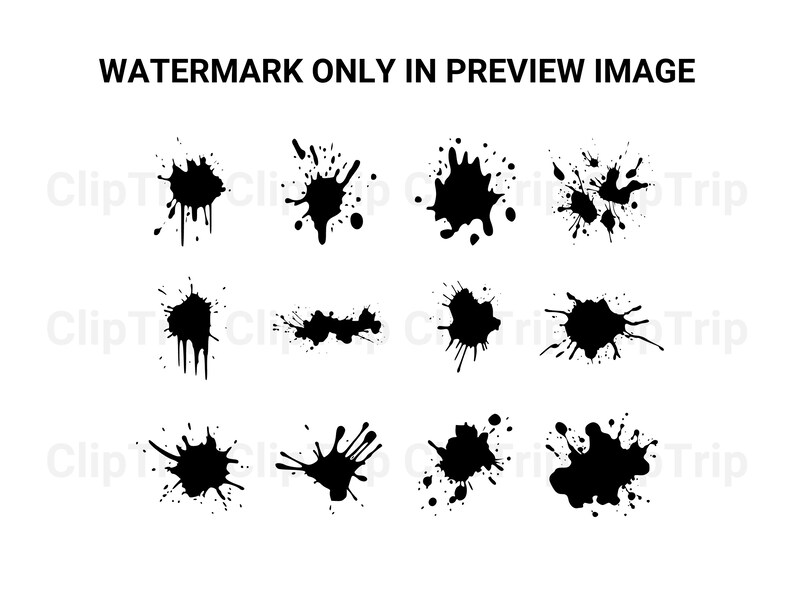 Grunge SVG Bundle Clipart, Circles Clipart, Distressed Frames, Ink ...