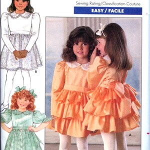 Flower Girl Sewing Pattern Butterick 5963 Girl's Party Dress With ...