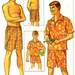 Simplicity 6562 Boys Swim Trunks, Shorts, and Swim Shirt Vintage Sewing ...