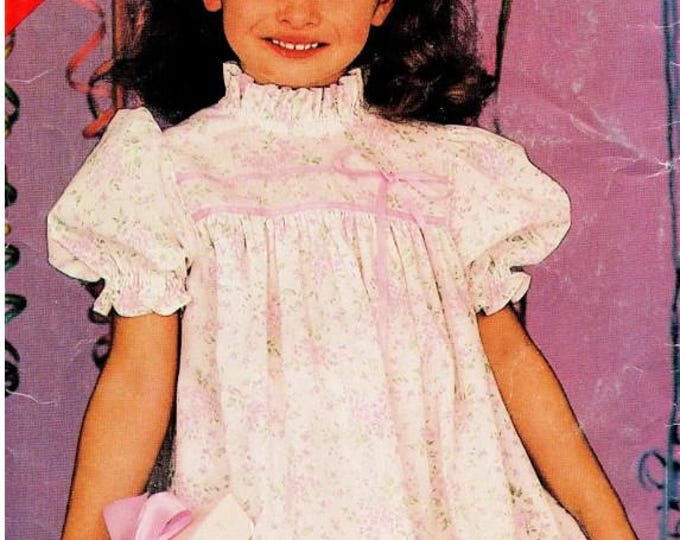 Mid-century Girl's Quick 'n Easy Waist Dress With Collar a D Gathered ...