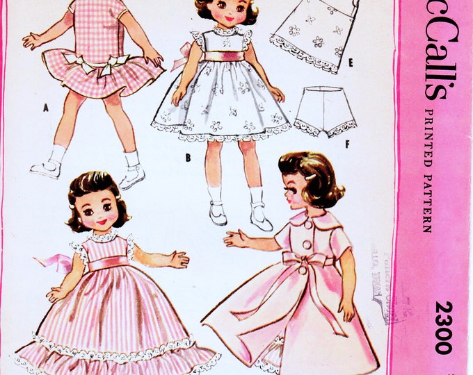 Vintage 1958 Original; Set of Doll Clothes Designed by Helen Lee for ...