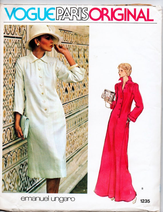Vogue Paris Design Original Vogue 1235 Misses Loose-fitting | Etsy