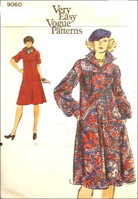 Very Easy Vogue 9060 Misses Loose-fitting Cottagecore Tent Dress With ...