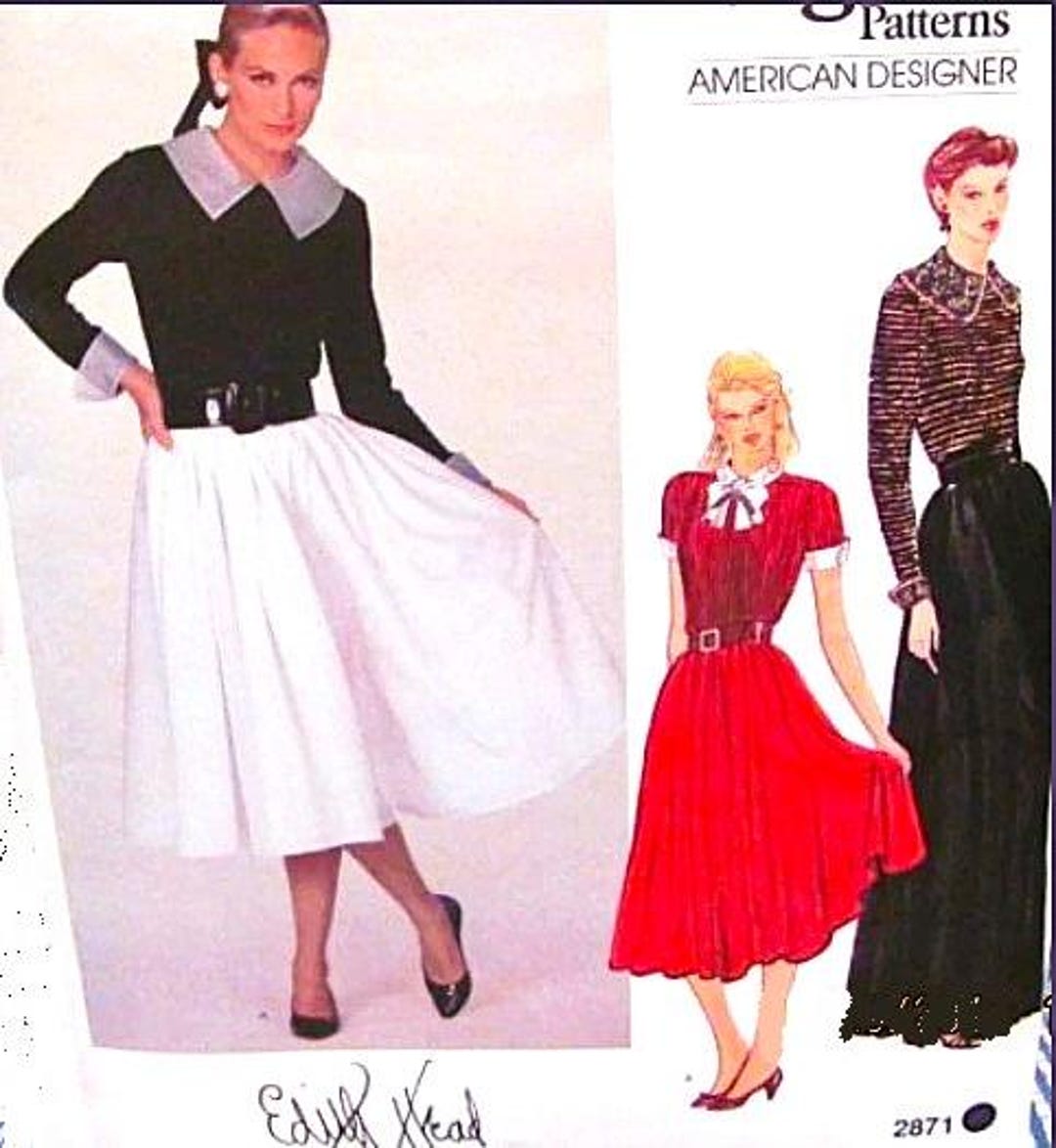 Edith Head Vogue 2871 Sewing Pattern: Evening Blouse & Maxi Skirt, Size ...