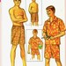 Simplicity 6562 Boys Swim Trunks, Shorts, and Swim Shirt Vintage Sewing ...