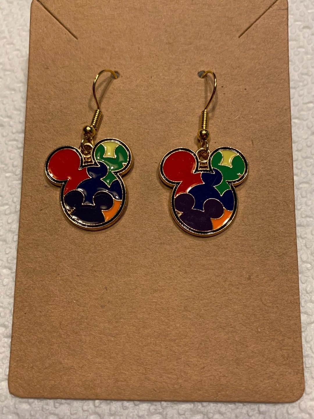 Disney Mickey Mouse Autism Awareness Earrings - Etsy