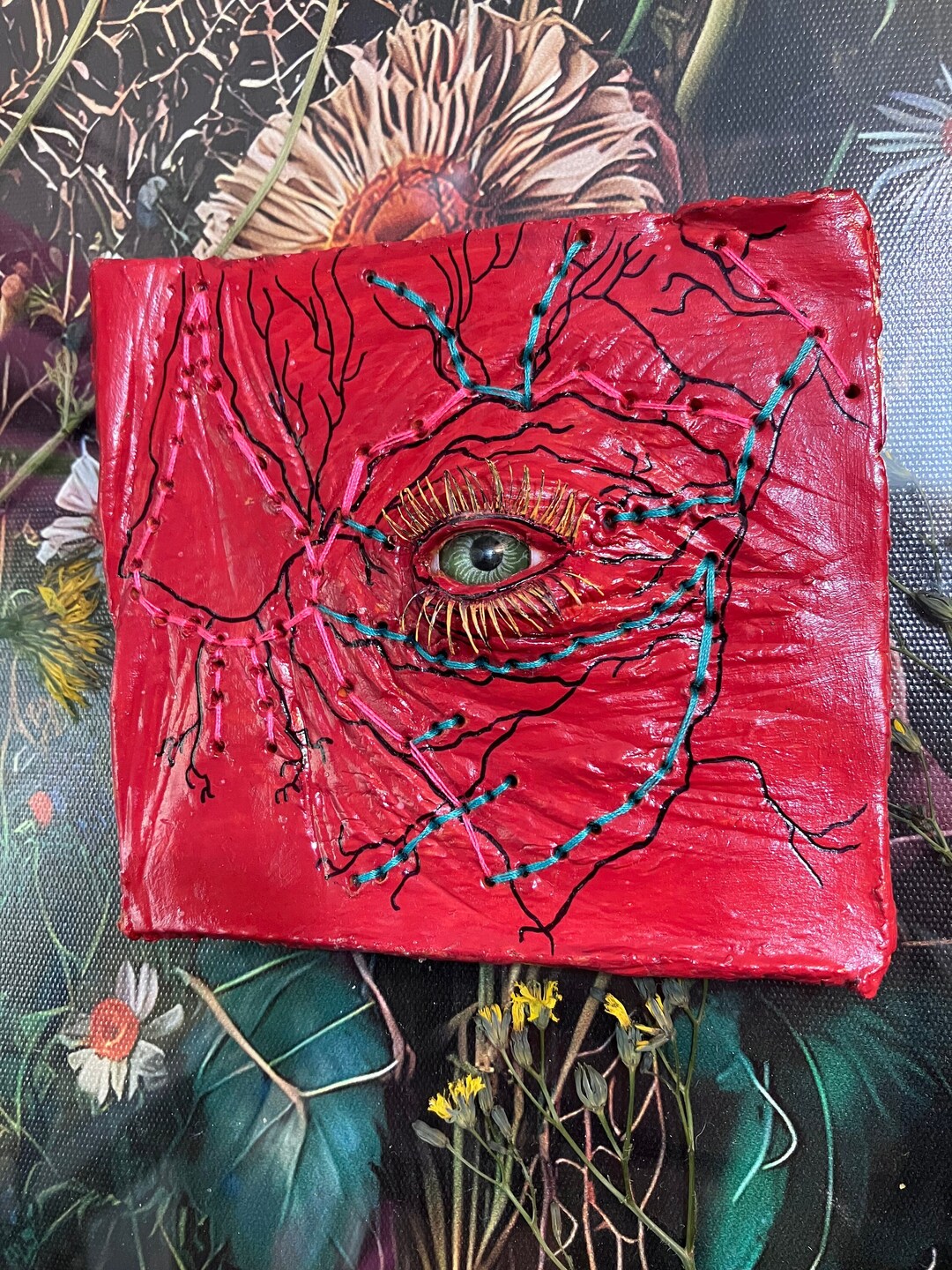 Veins Anatomical Creepy Surreal Art Embroidered Sculpture - Etsy