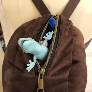 Small Brown Snail Shell Backpack in Dark Brown Faux Suede - Etsy