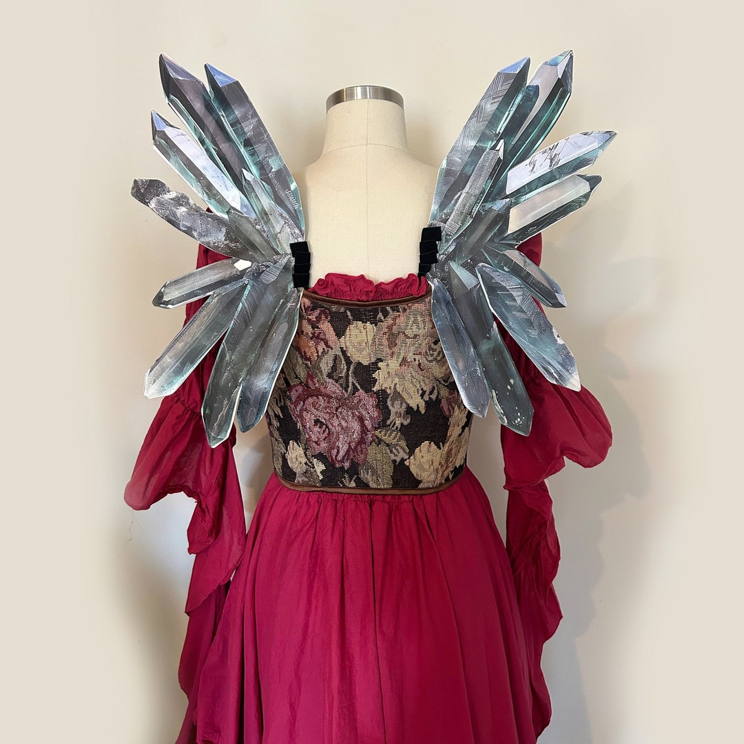 Vivianite Crystal Fairy Wings, Adult Fairy Wings, Corset Friendly Fairy ...