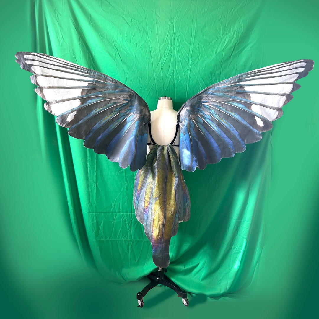 Realistic Magpie Costume Wings With Tail - Handcrafted Cosplay Wings ...