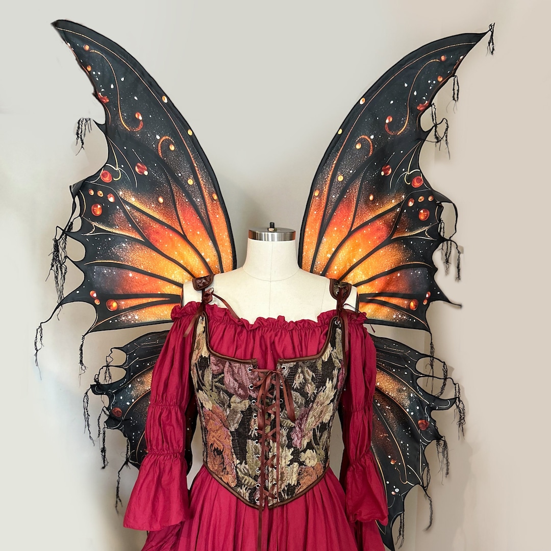 Fairy Wings Adult Sized, Fairy Costume, Monarch Butterfly Wings Costume ...