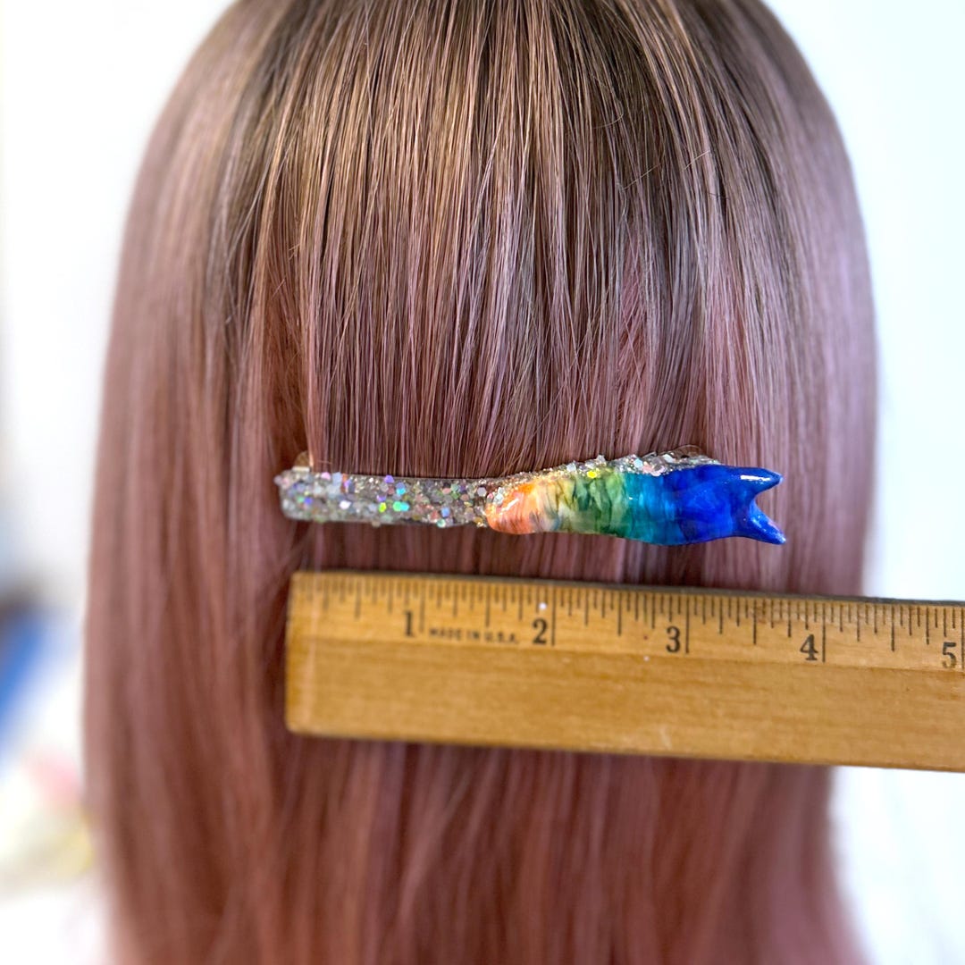 Large Colorful Slug Barrette, Slug Gifts, Cottagecore Hair Clip, Fairy ...